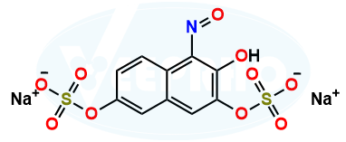 Disodium 1-nitroso-2-naphthol-3,6-disulfate | CAS 525-05-3 - Veeprho